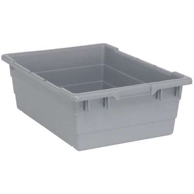 918061-5 Quantum Storage Systems Cross Stacking Container, Gray, 8"H x ...
