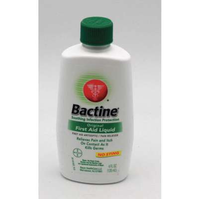 916968-9 Bactine Antiseptic: Liquid Solution, Bottle, 4 oz. Size ...