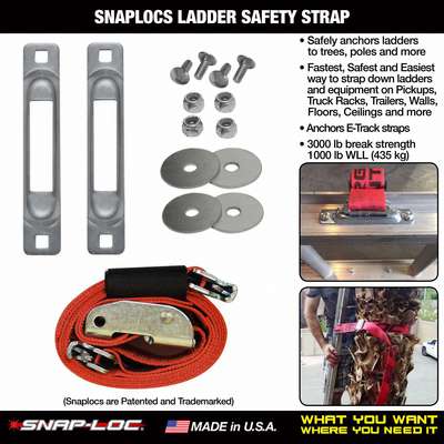 936027-5 Snap-Loc Ladder Safety Strap, Polyester, 1,000 lb. Load ...