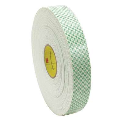 933971 3M Urethane Foam Double Sided Foam Tape, Acrylic Adhesive, 1/16" Thick, 25 mm X 33 m, Tan ...