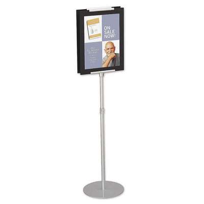 933790-3 Quartet Adjustable Dual-Sided Sign Stand: Pedestal Mounting ...