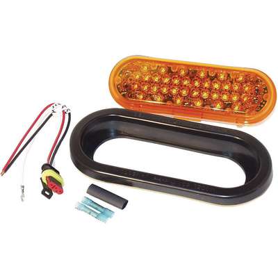 Truck-Lite 60122Y Super 60, Oval, Class II Strobe Light with Fit 'N ...