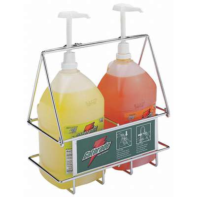 910705 Gatorade Dispenser Rack, Metal, Silver, (2) 1 gal. Liquid ...