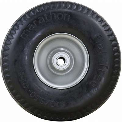 914407-9 10-13/32" Light-Medium Duty Sawtooth Tread Flat-Free Wheel ...