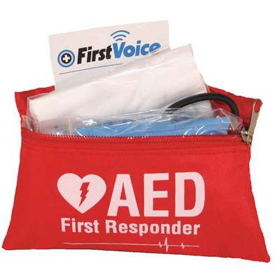 927612-7 First Voice AED Accessory Kit Basic AED Responder Kit" Nylon ...