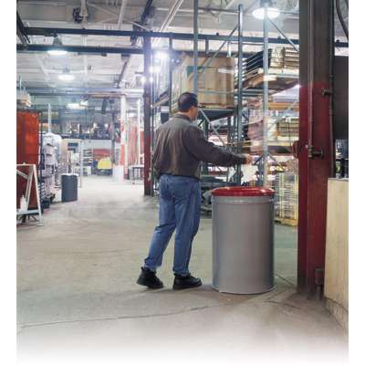 915003-8 Justrite Cease-Fire 55 gal. Round Funnel Top Decorative Fire ...