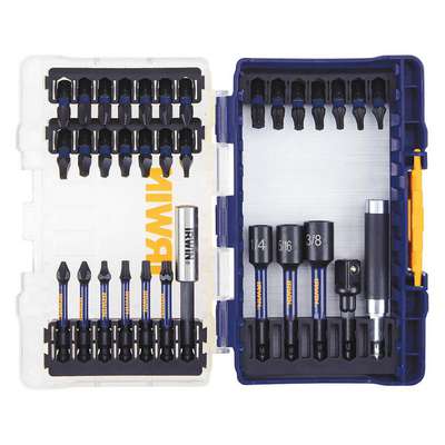 933114-3 Irwin Insert Bit Set: Insert Bit Set, 33 No. of Pieces, 1/4 in ...