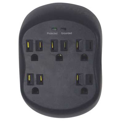 935039-2 Power First Surge Protector Plug Adapter, Black, Connector ...