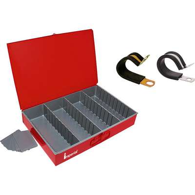 121-1 Rubber Cushion Clamp Assortment, 3/8" Mount, 60 Pieces | Imperial ...