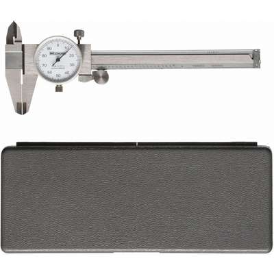 921471-6 Westward 0-4" Range Stainless Steel Inch Dial Caliper with 0. ...