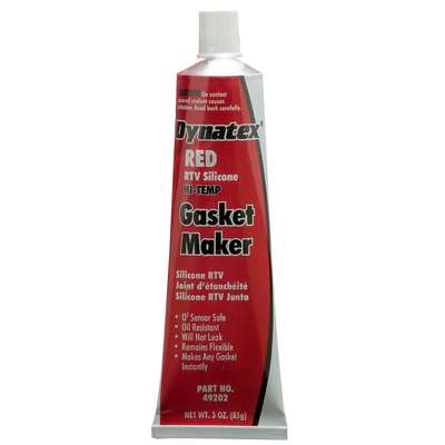 7573 Dynatex RTV Silicone Sealant, Red Paste, 3 oz. Tube | Imperial ...