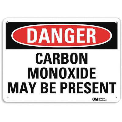 921746-6 Lyle Danger Sign: Aluminum, Mounting Holes Sign Mounting, 7 in ...