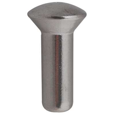 72999 Solid Rivet 1/4" Diameter 0.75" Length, 78 Degree Countersunk ...