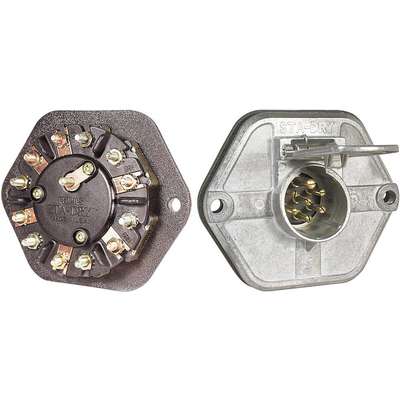 Phillips 7-Way Socket, Extended Barrel, With 20 Amp Circuit Breakers ...