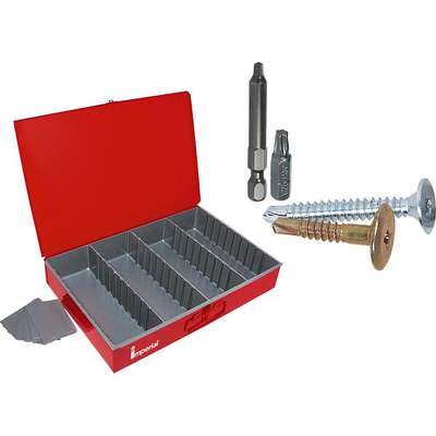 268-1 Imperial Wafer Head Tek Screw Assortment, 6 Lobe/Square, Multiple ...