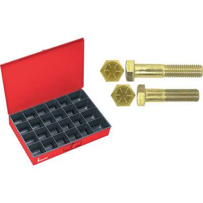 269-1 Imperial Hex Head Cap Screw Assortment, Grade 8, Zinc Yellow ...