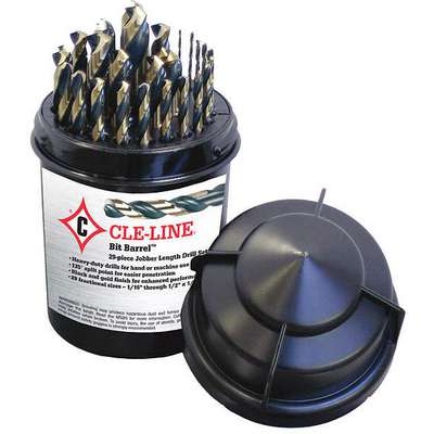 920604-3 Cle-Line Mechanics Length Drill Bit Set: 1/16 in Smallest ...