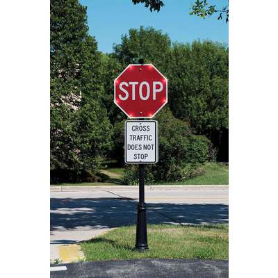 924951 Tapco LED Stop Sign: 30 in x 30 in Nominal Sign Size, Aluminum ...