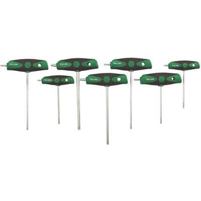 929157-8 Wiha Tools Torx Key Set, T Key Shape, Long, Chrome, Number of ...