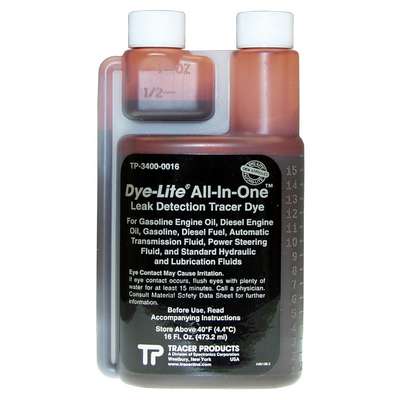 TracerLine Dye-Lite All-in-One 16 oz. UV Leak Detection Dye for Oil ...