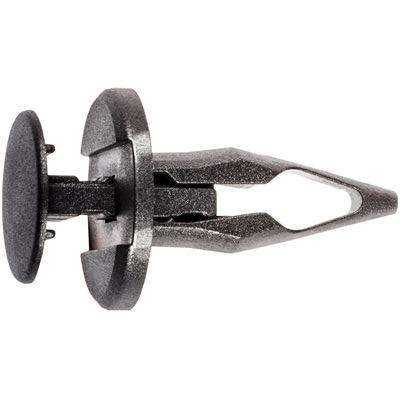 892107 Push Type Retainer 18 mm x 7.5 mm Head Dia., Black, 25 PK ...
