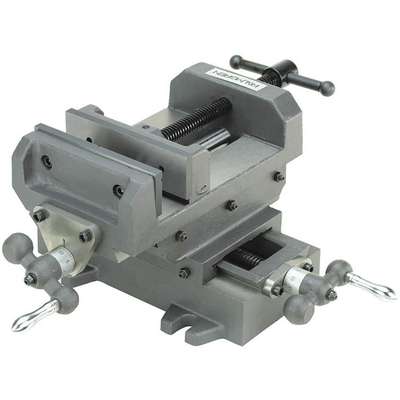 927594-3 Machine Vise, Cross Slide Vise, Stationary Base, 6" Jaw ...