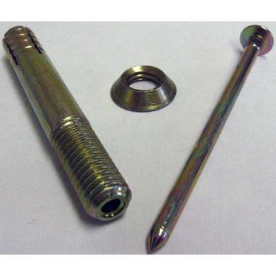 930826-4 Dome-Head Hammer Drive Pin Anchor, 1-3/4" L x 1/4" Dia., 10 PK ...