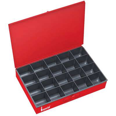 548 Imperial Steel Parts Drawer, 20 Compartments, Red | Imperial Supplies
