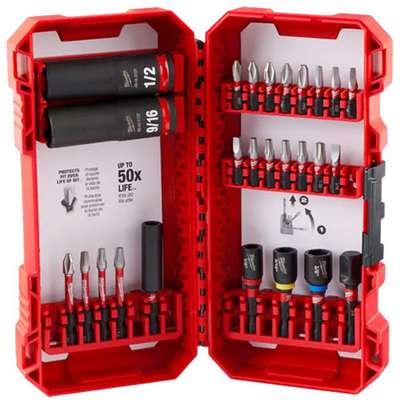 95096 Milwaukee® SHOCKWAVE 26-Piece, Impact Rated Driver Bit Set ...