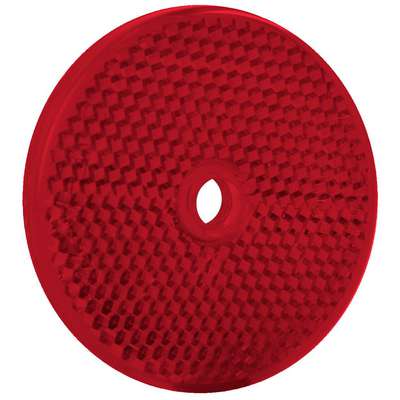 Imperial Round 2" Red Reflector With Center Hole | Imperial Supplies