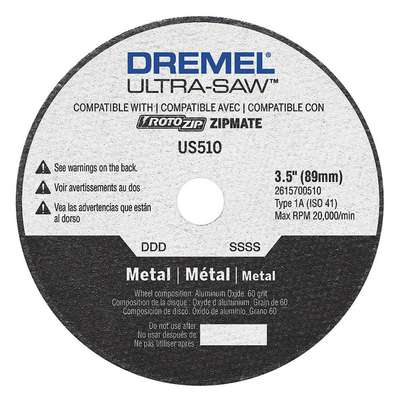 934776-9 DREMEL US510-01 3-1/2 in. Circular Saw Blade, 20000 RPM Max ...