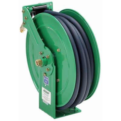 929014-8 Spring Return Hose Reel: 35 ft (1/2 in I.D.), 3/8 in MNPT, 300 ...