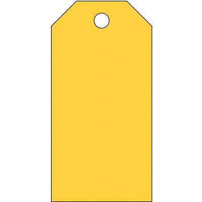 920419-4 Brady Blank Shipping Tag: 5 in Tag Ht, 2 1/2 in Tag Wd, Yellow ...