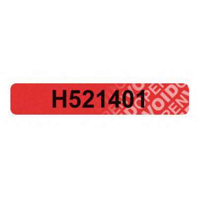 926696-6 Novavision Inc Polyester Tamper Evident Labels, Acrylic ...