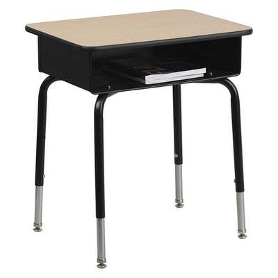 934964-2 Flash Furniture Student Desk,Steel Frame,Oak Color | Imperial ...