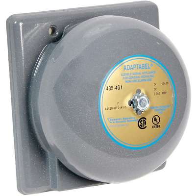 927269-1 Edwards Signaling Bell, Continuous Sound Pattern, 24VDC ...