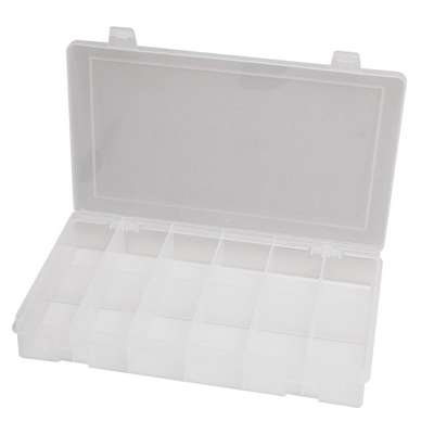 802-1 Imperial Clear Plastic Parts Organizer Box, 12 Compartments ...