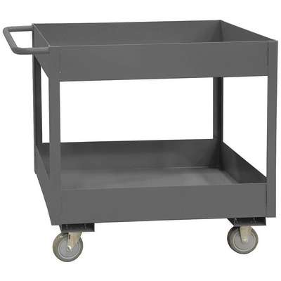 925452-9 Steel Flat Handle Deep Shelf Utility Cart, 1200 lb. Load ...