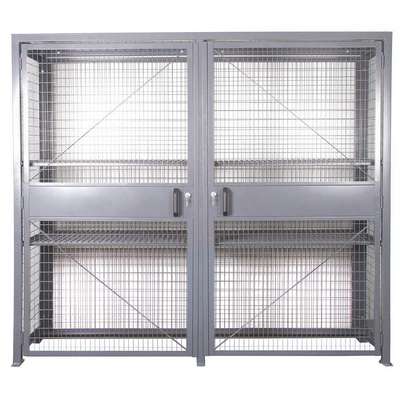 941091-5 Bulk Storage Locker: 96 in x 30 in x 84 in, 2 Tiers, 2 Units ...