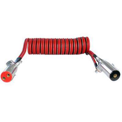 78491 Tectran 12 ft. Dual to Single Pole Liftgate Cord, Coiled, 4 AWG ...