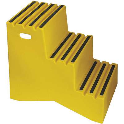 916733-5 DPI 3-Step, Plastic Box Step with 500 lb. Load Capacity, 33-1/ ...