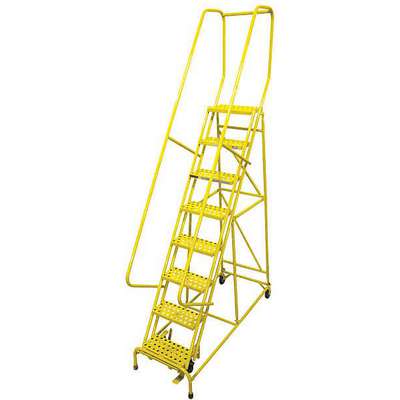 920953-4 Cotterman 8-Step Rolling Ladder, Expanded Metal Step Tread ...