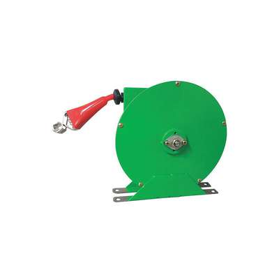 928781 Cable Reel: Spring Return, Powder Coated, Locking, Green ...