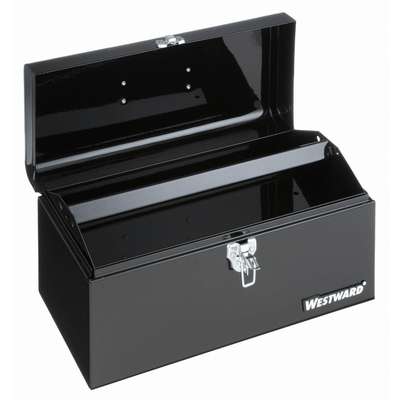932656-3 Westward Plastic, Steel, Tool Box, 16"Overall Width, 7"Overall ...