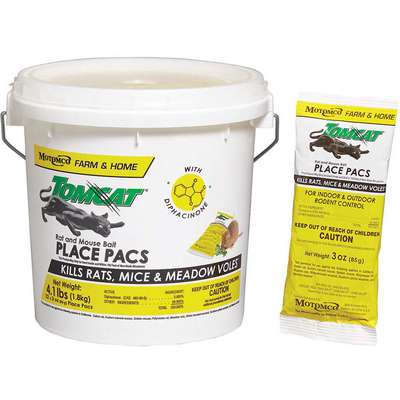 914717-3 Tomcat Rodenticide, Pellets, 4.1 lb, Diphacinone, Includes (22 ...