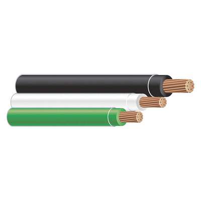 932160 Southwire Building Wire: 12 AWG Wire Size, 3 Conductors, Black ...