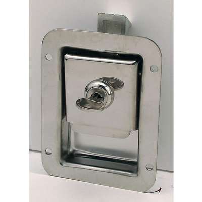 912229-9 Flush Mount, Lockable Paddle Latch; 4-3/4 in. L x 3-5/8 in. W ...