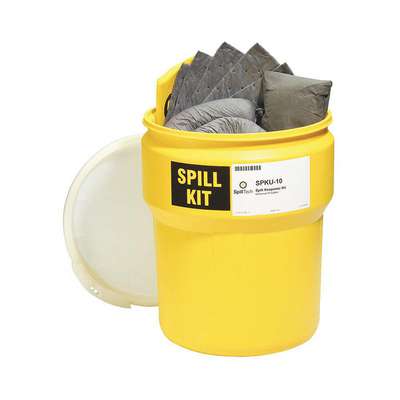 933053-9 Spilltech Universal Spill Kit/Station" Drum; Absorbs 9.5 gal ...