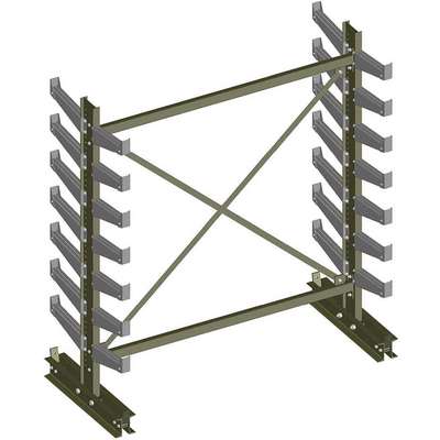 920233-2 Jarke 2-Sided, Starter Cantilever Rack; 14" Arm Length, 7000 ...