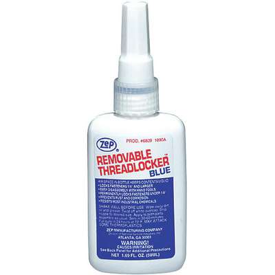 926255-9 Zep Medium-Strength Threadlocker, Blue, 50 mL Bottle, PK 10 ...